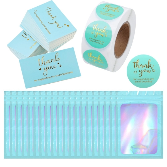 Party Supplies | Thank You Stickers And Cards Set | Poshmark